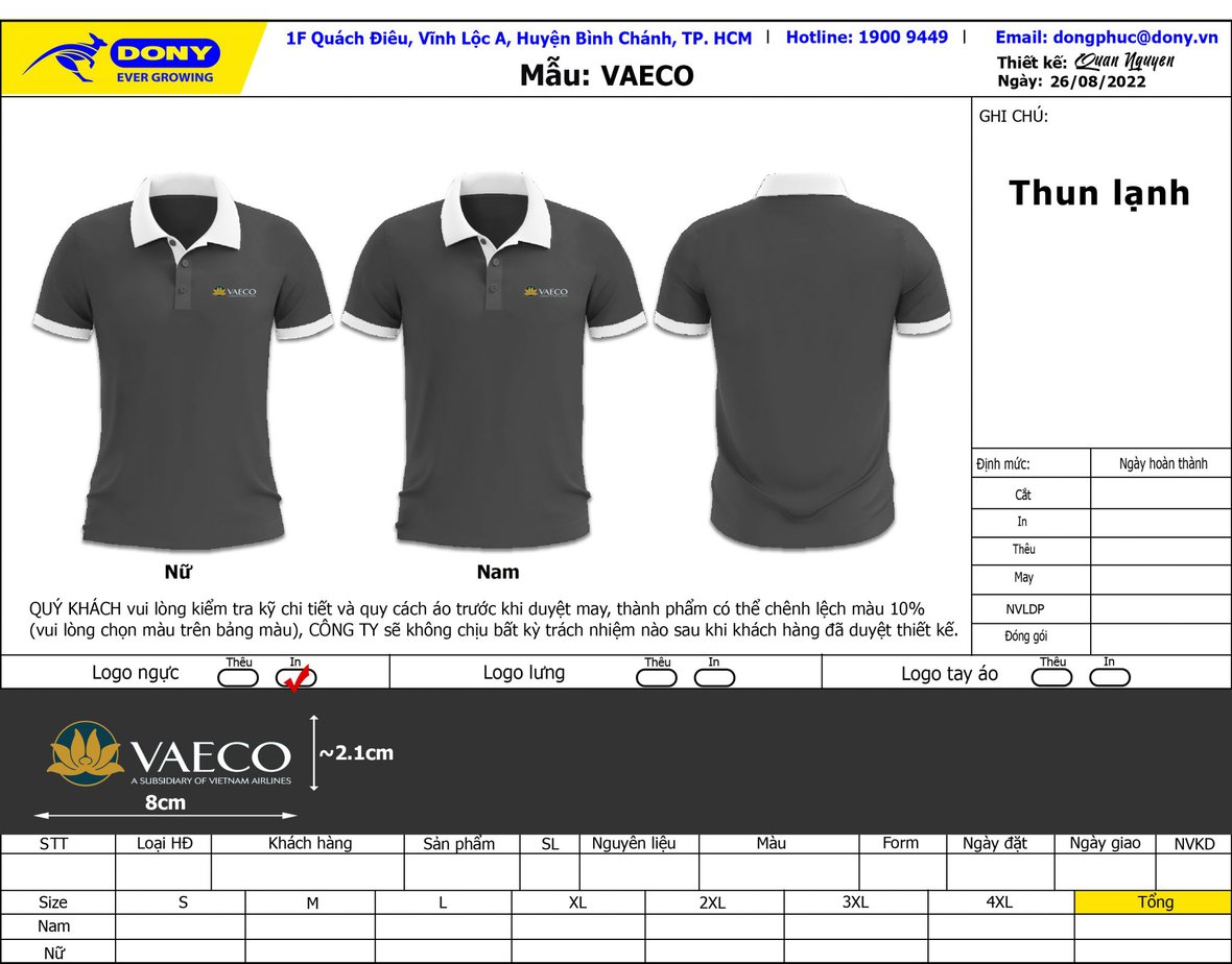 MANUFACTURING ORDER FOR VAECO ENGINEERING CO., LTD ON TIME FOR SPORTS ...