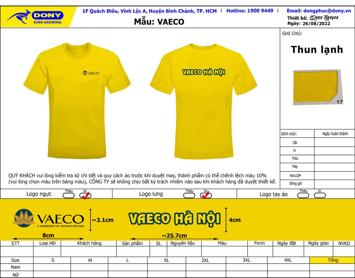 MANUFACTURING ORDER FOR VAECO ENGINEERING CO., LTD ON TIME FOR SPORTS ...