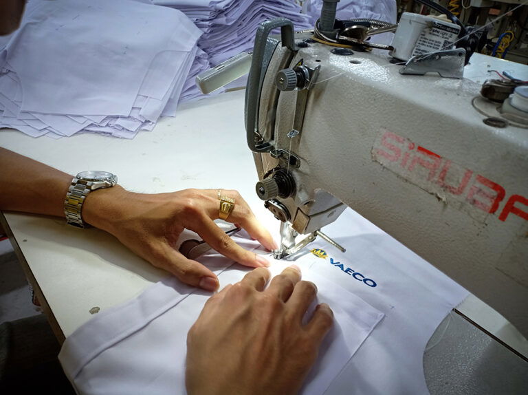 Manufacturing Almost 2000 Uniform Shirts For VAECO Vietnam Airlines ...
