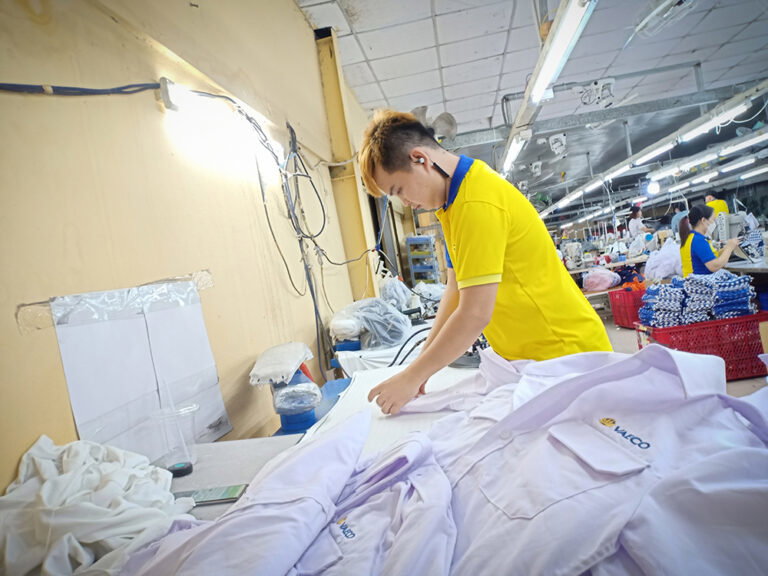 Manufacturing Almost 2000 Uniform Shirts For VAECO Vietnam Airlines ...