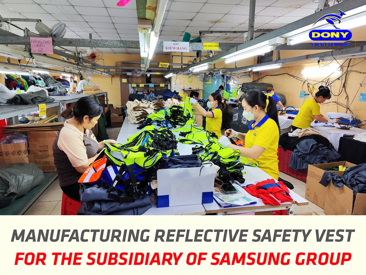 Manufacturing Reflective Safety Vest For The Subsidiary Of Samsung ...